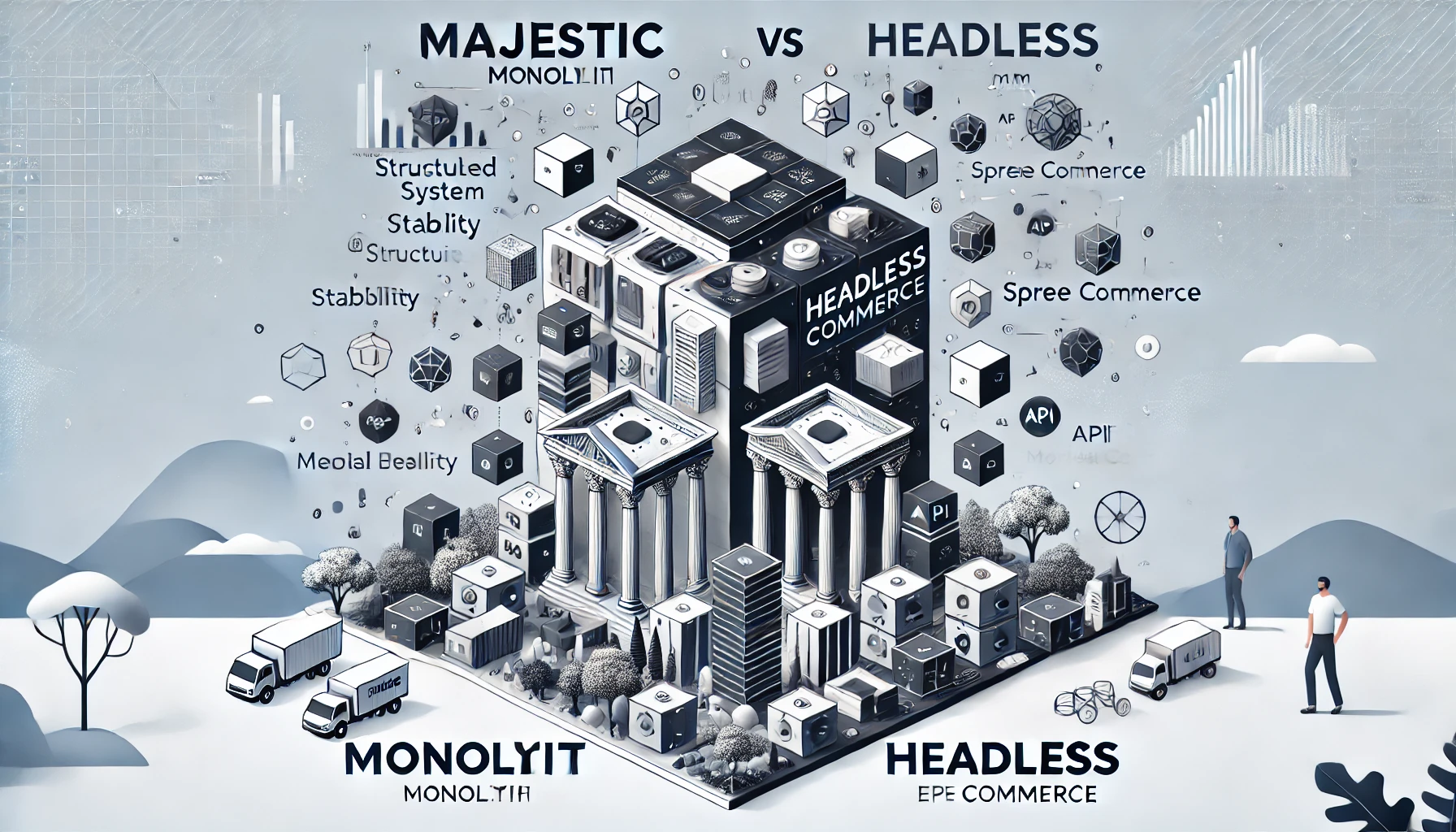 Majestic Monolith vs Headless eCommerce: Less is More